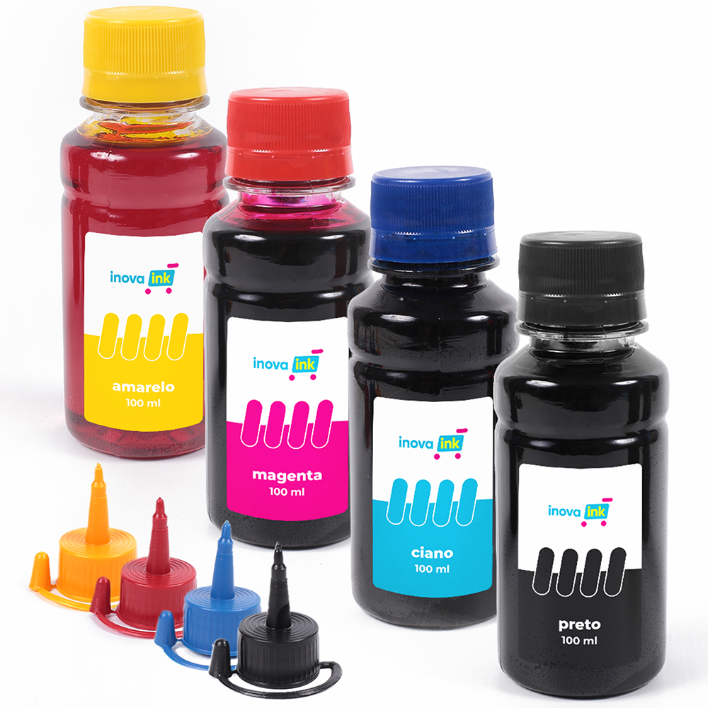 Kit 4 Tintas Inova Ink L4260 100ml KaBuM