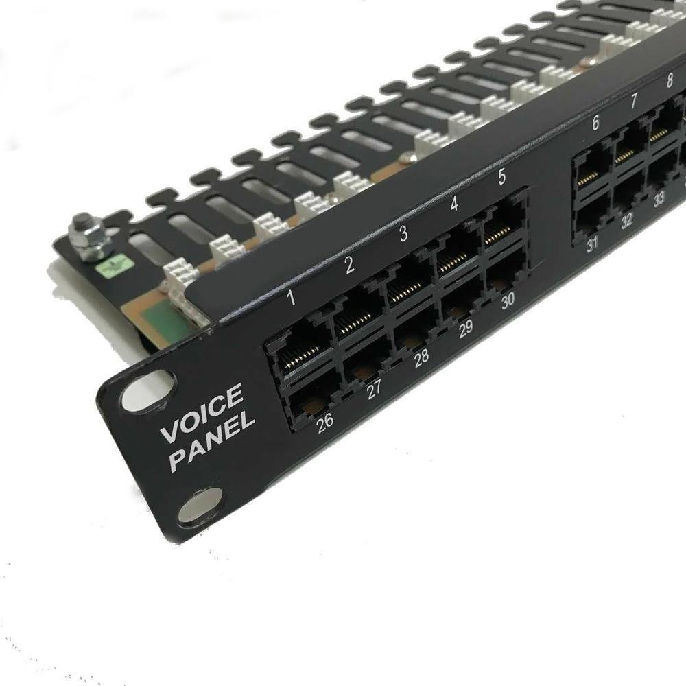 Voice Panel 50 Portas Telefonia RJ4511 KaBuM