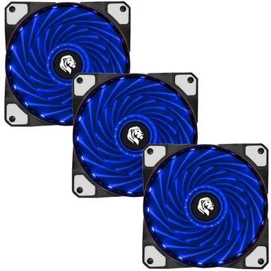 Kit Cooler FAN Ventoinha LED 12x12 Azul KaBuM