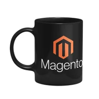 Caneca Dev Magento Cerâmica 325ml Preta KaBuM