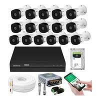 Kit 16 Câmeras Multi HD Intelbras 1120b DVR 16