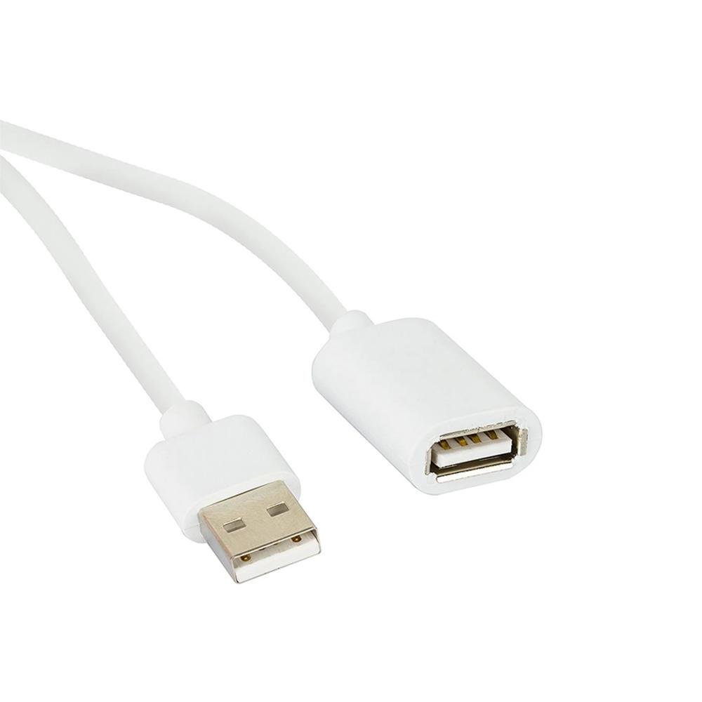 Cabo Extensor USB 20 6m Branco Amorim KaBuM