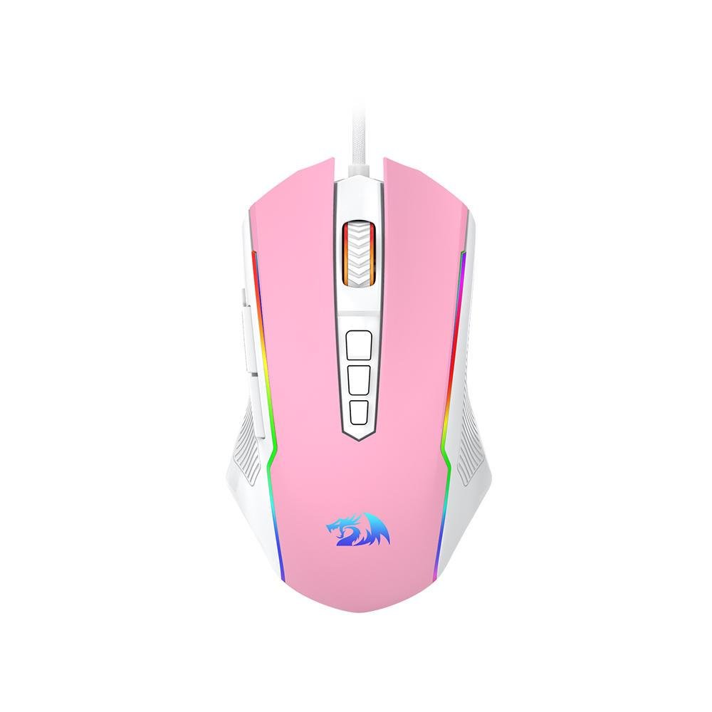 Mouse Gamer Redragon Ranger Rosa KaBuM