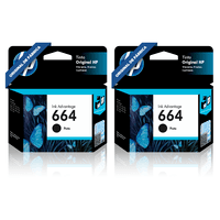 Kit 2 Cartuchos Preto F6v29ab Hp 664 KaBuM