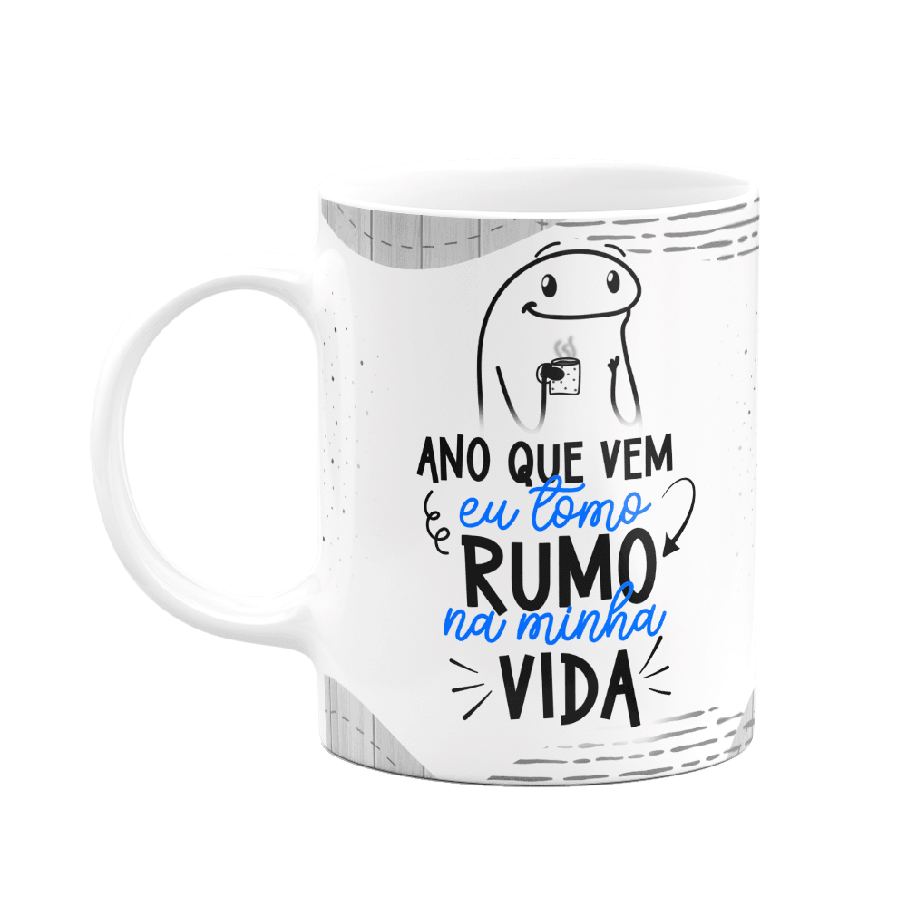 Caneca Divertida Flork Rumo Na Vida KaBuM