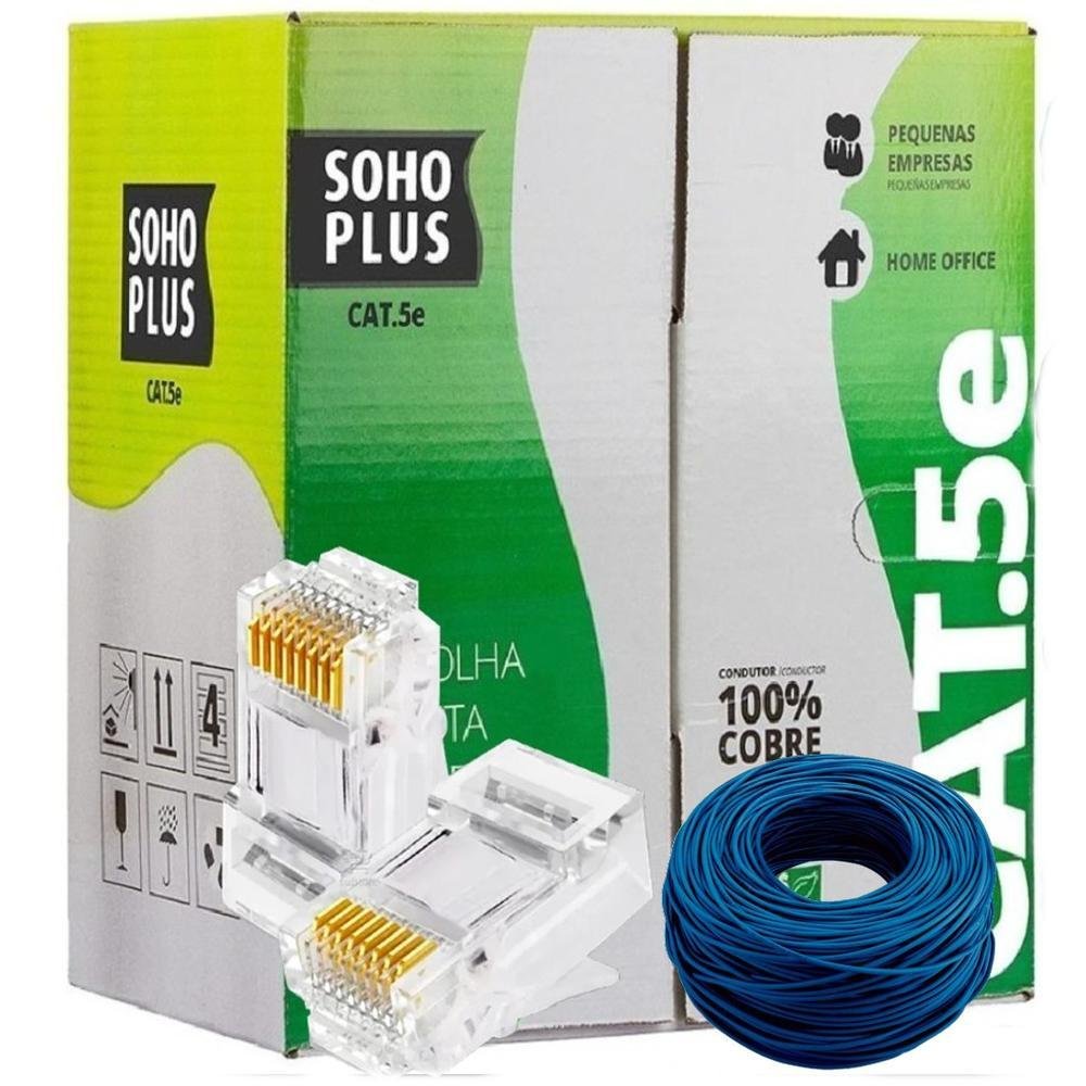 Cabo de rede Conector cat5e KaBuM