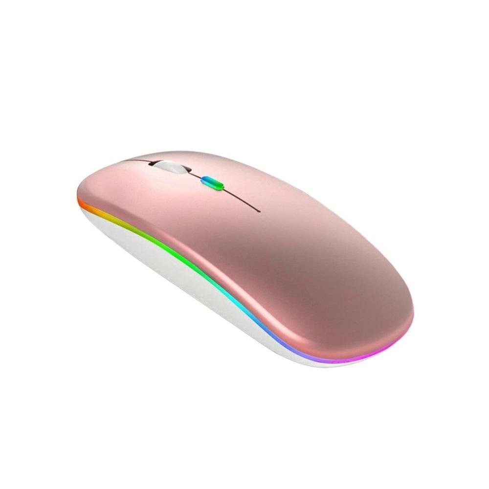 Mouse Sem Fio Luminoso Recarregável Bluetooth