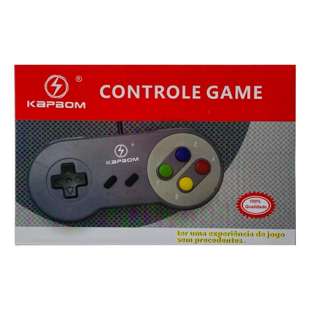 Controle Kapbom USB Nintendo KaBuM
