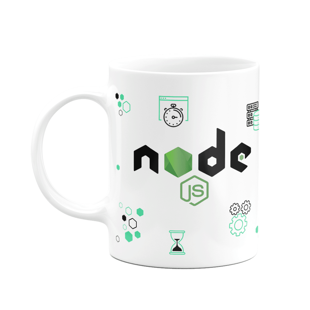 Caneca Dev New Mug Node Js Branca KaBuM