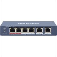 Switch Hikvision Ds3e0106hpe Metalico 6 Portas