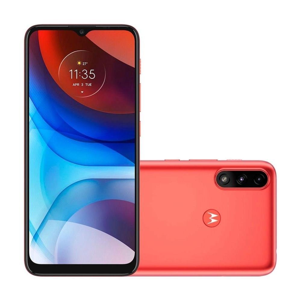 Usado: Motorola Moto E7 Power 32GB Vermelho KaBuM