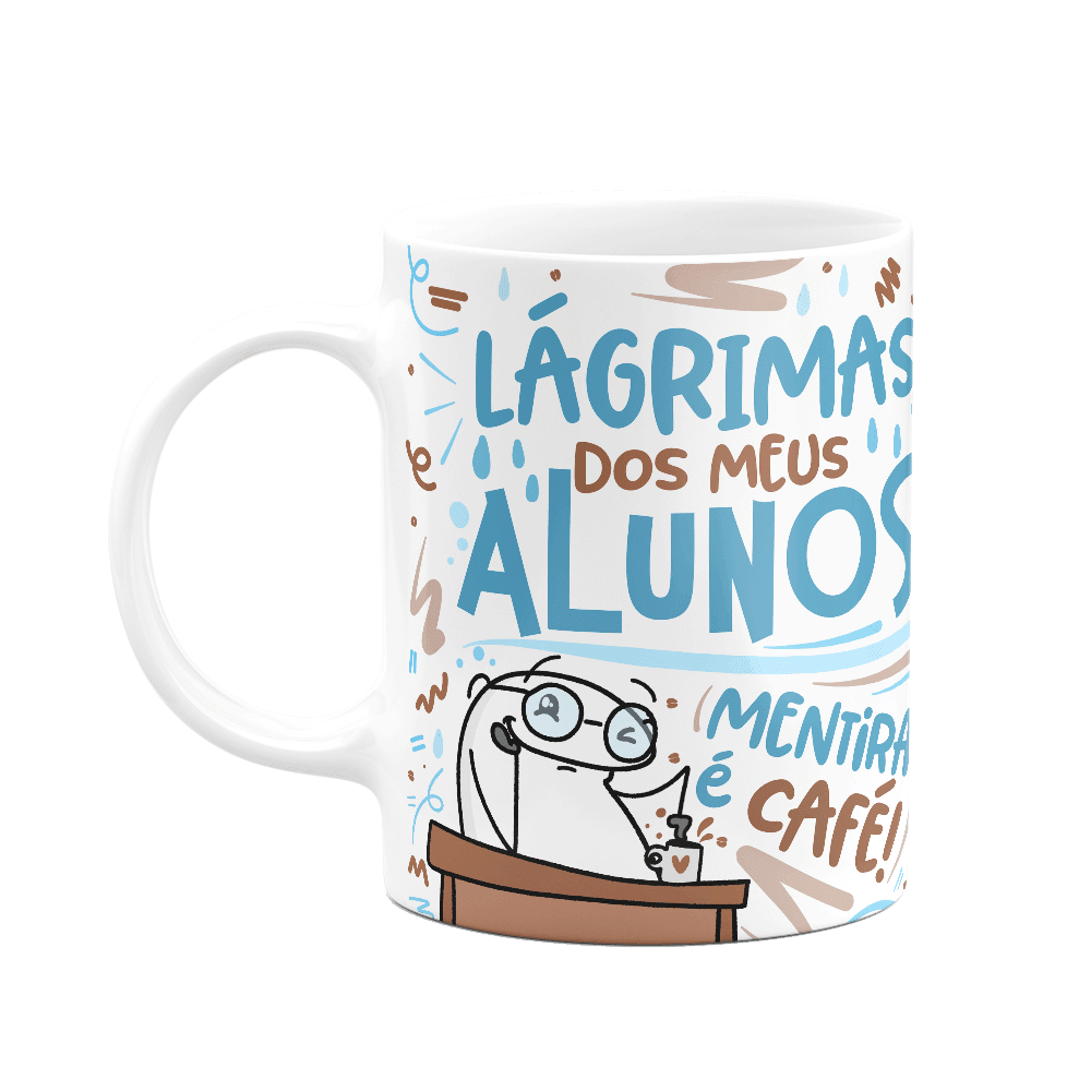 Caneca Flork Professor Lágrimas KaBuM