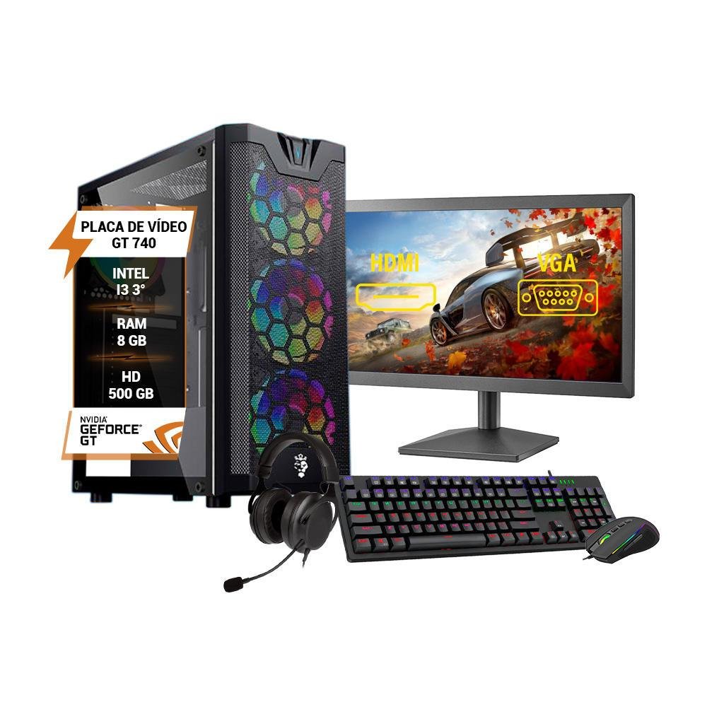 PC Gamer Completo Monitor 19 Polegadas KaBuM