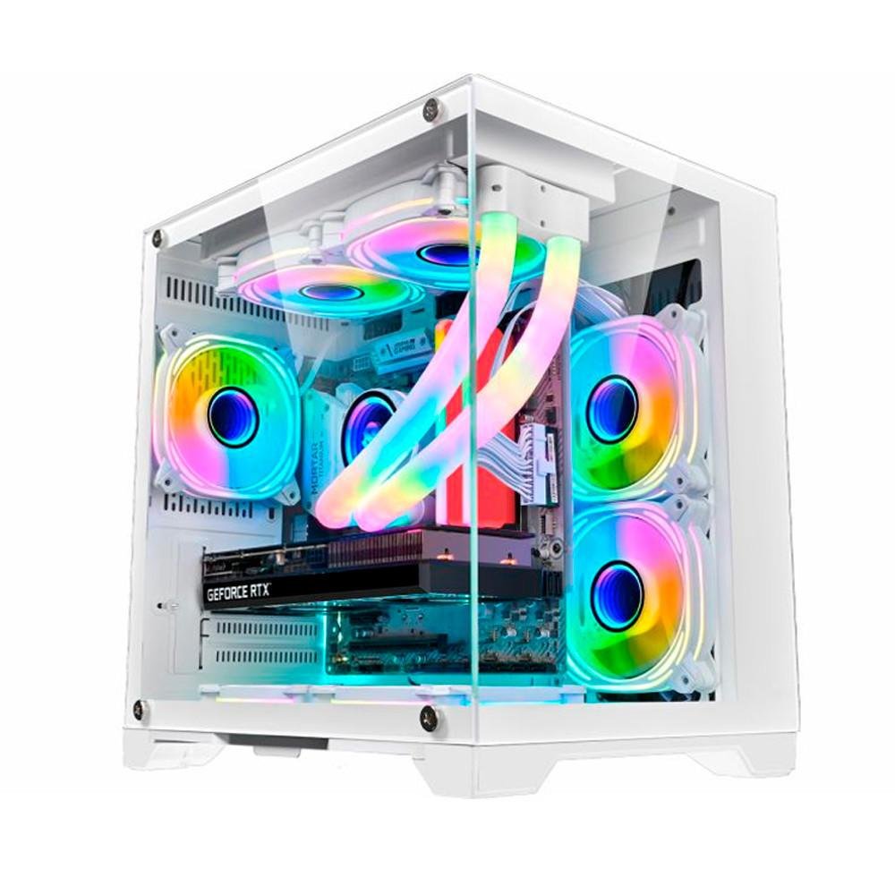 Gabinete Gamer KMex Space Aqua KaBuM