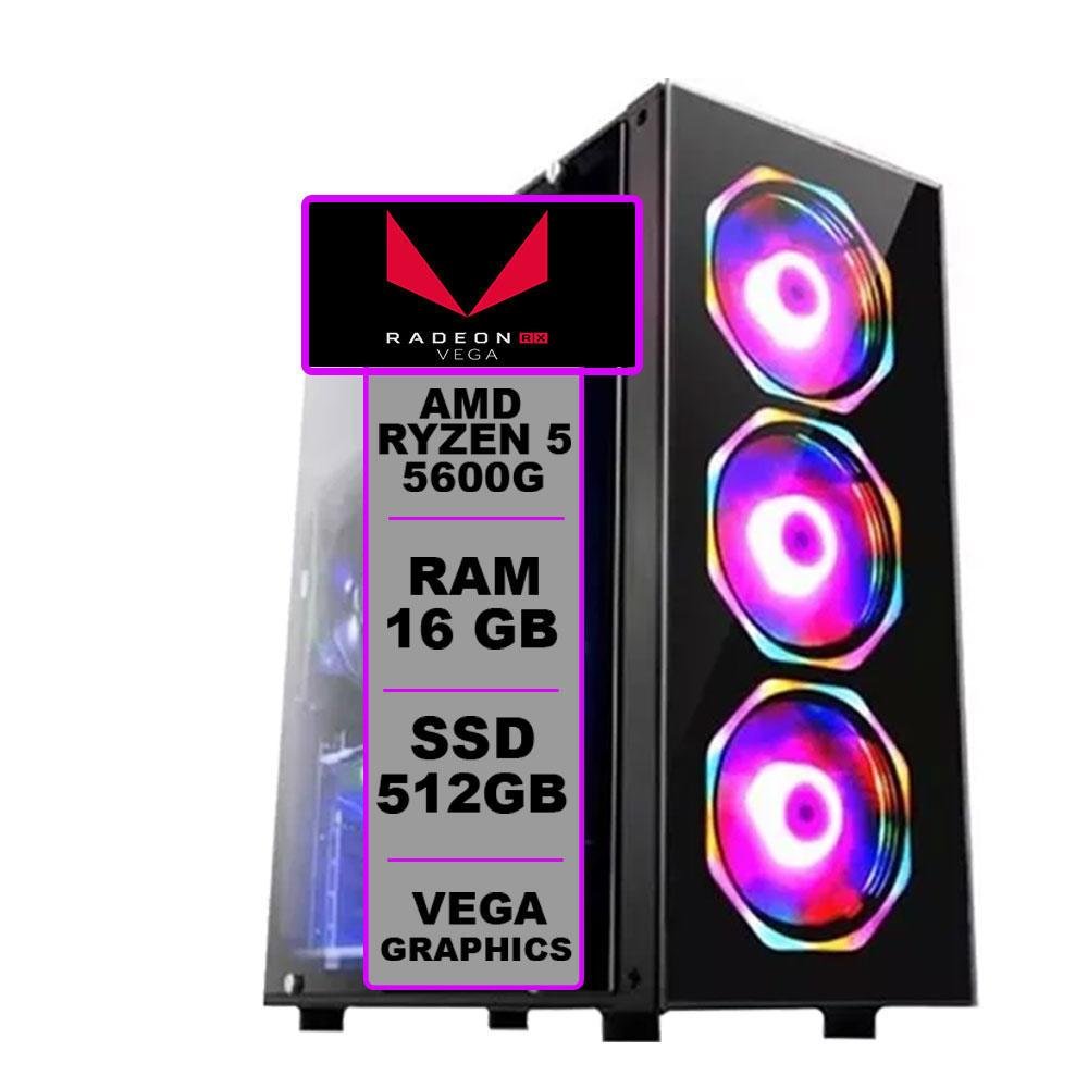 Computador AMD Ryzen 5 5600g 16GB RAM KaBuM