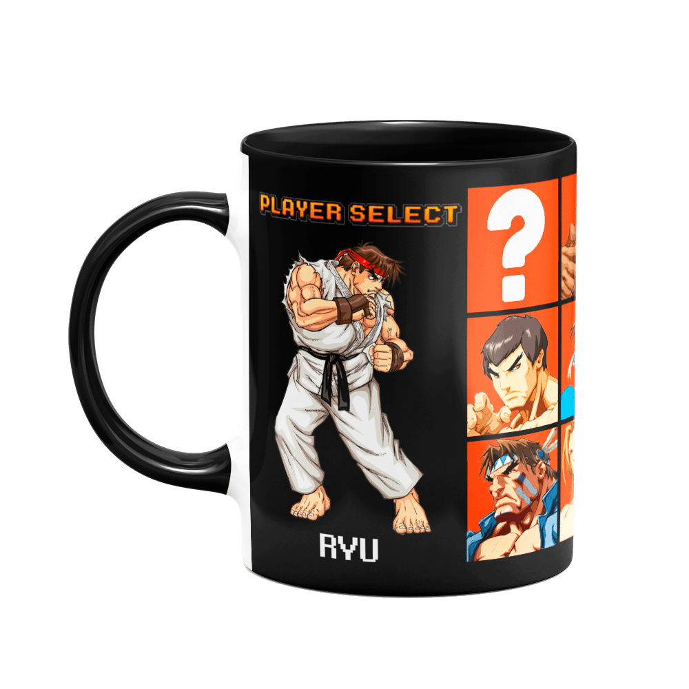 Caneca Gamer BblackStreet Fighter Player Select
