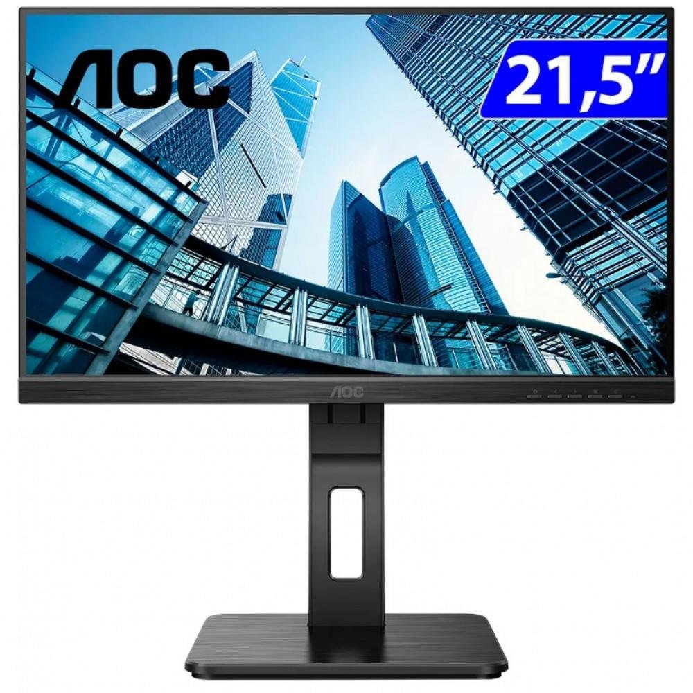 Monitor Aoc 215 LED Full HD 75Hz 5ms HDMI KaBuM