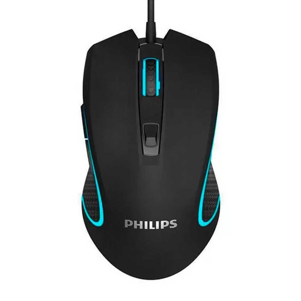 Mouse Philips LED G413 6400 DPI Spk9413 KaBuM