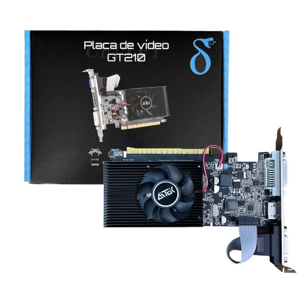 Placa De Vídeo Aitek GT210 1GB DDR3 KaBuM