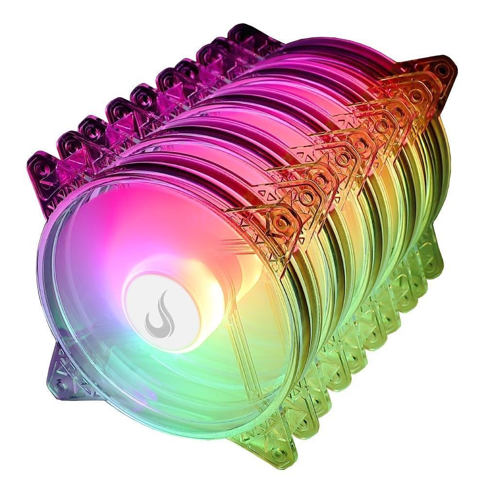 Kit 5 Cooler FAN Rise Mode Crystal Sound 120mm