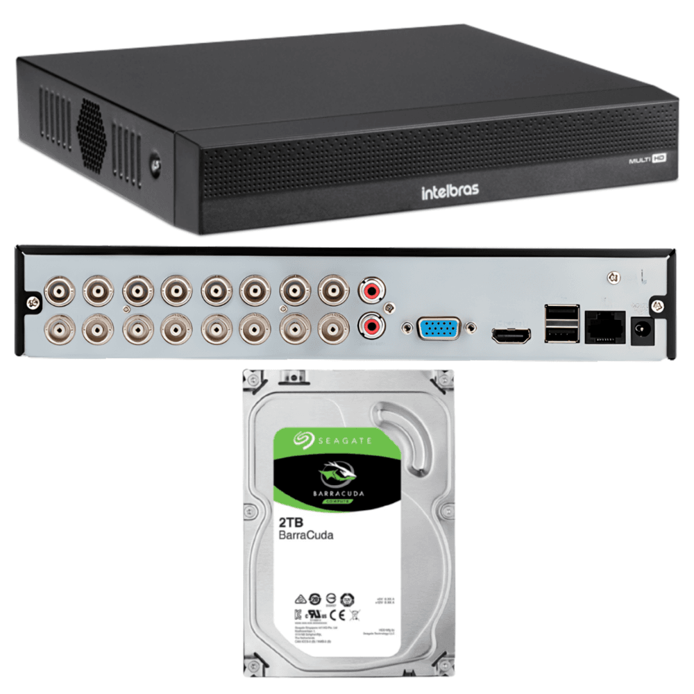 Dvr Intelbras 2 Canais HD 2TB KaBuM