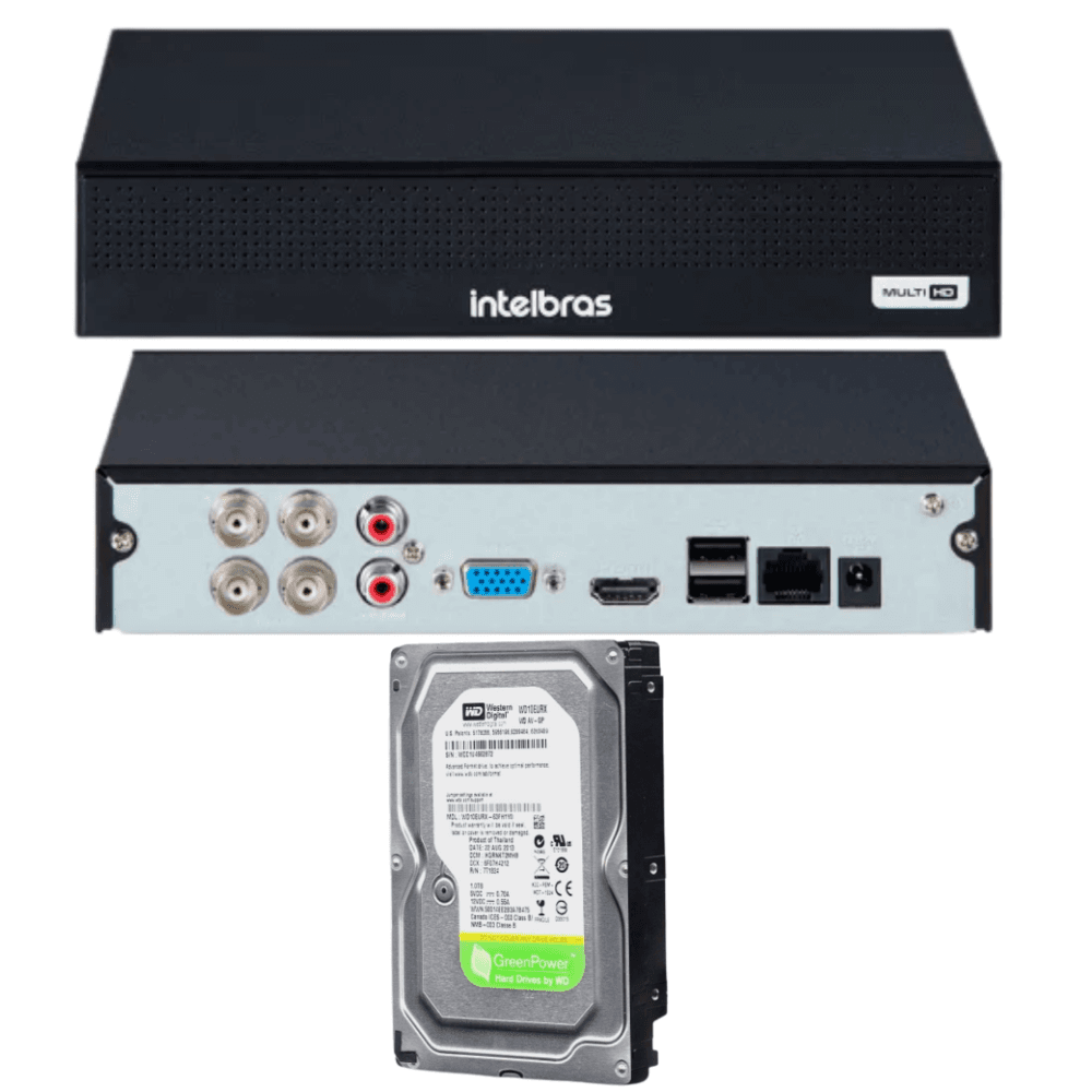 Dvr Intelbras Mhdx Multi HD 4 Canais KaBuM