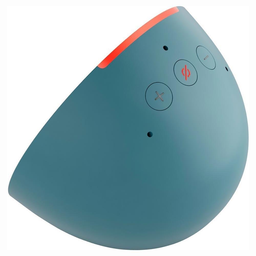 Echo Dot Amazon com Alexa Bluetooth Azul KaBuM