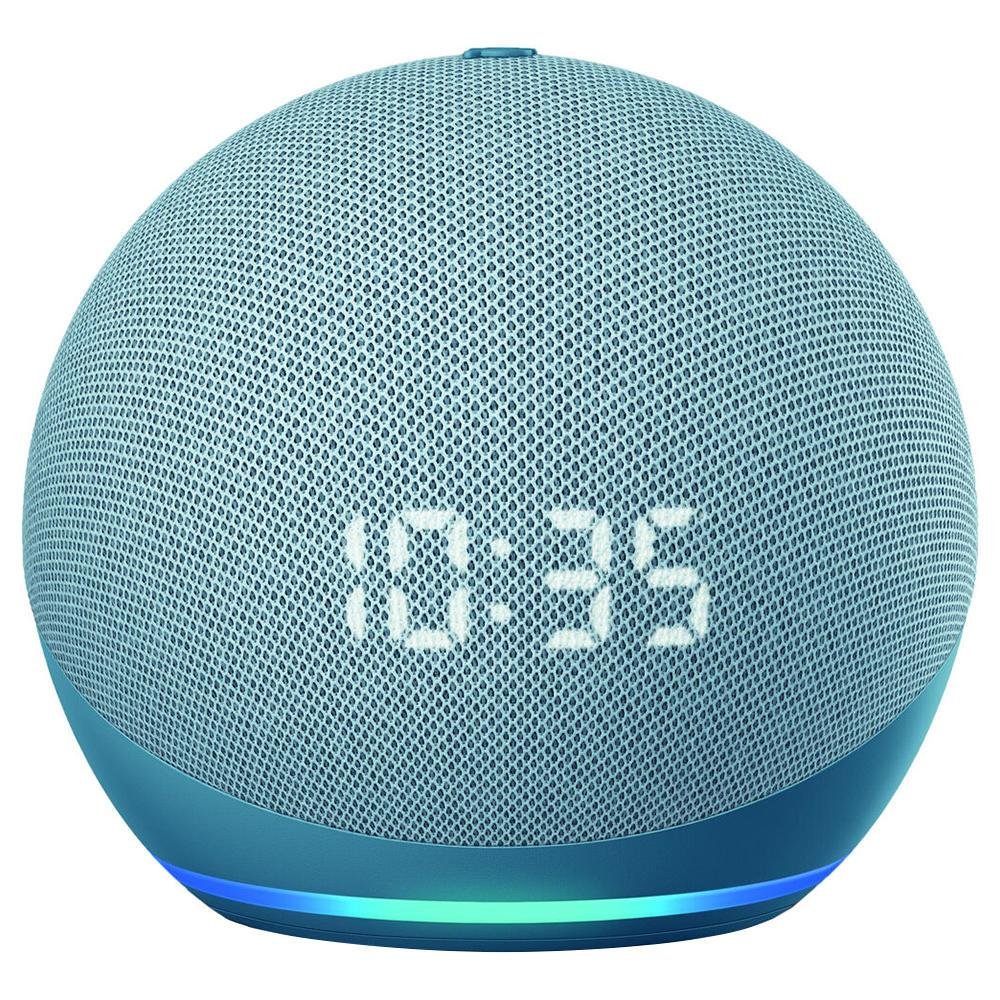 Echo Dot Amazon 4 Geraço Alexa Relógio KaBuM