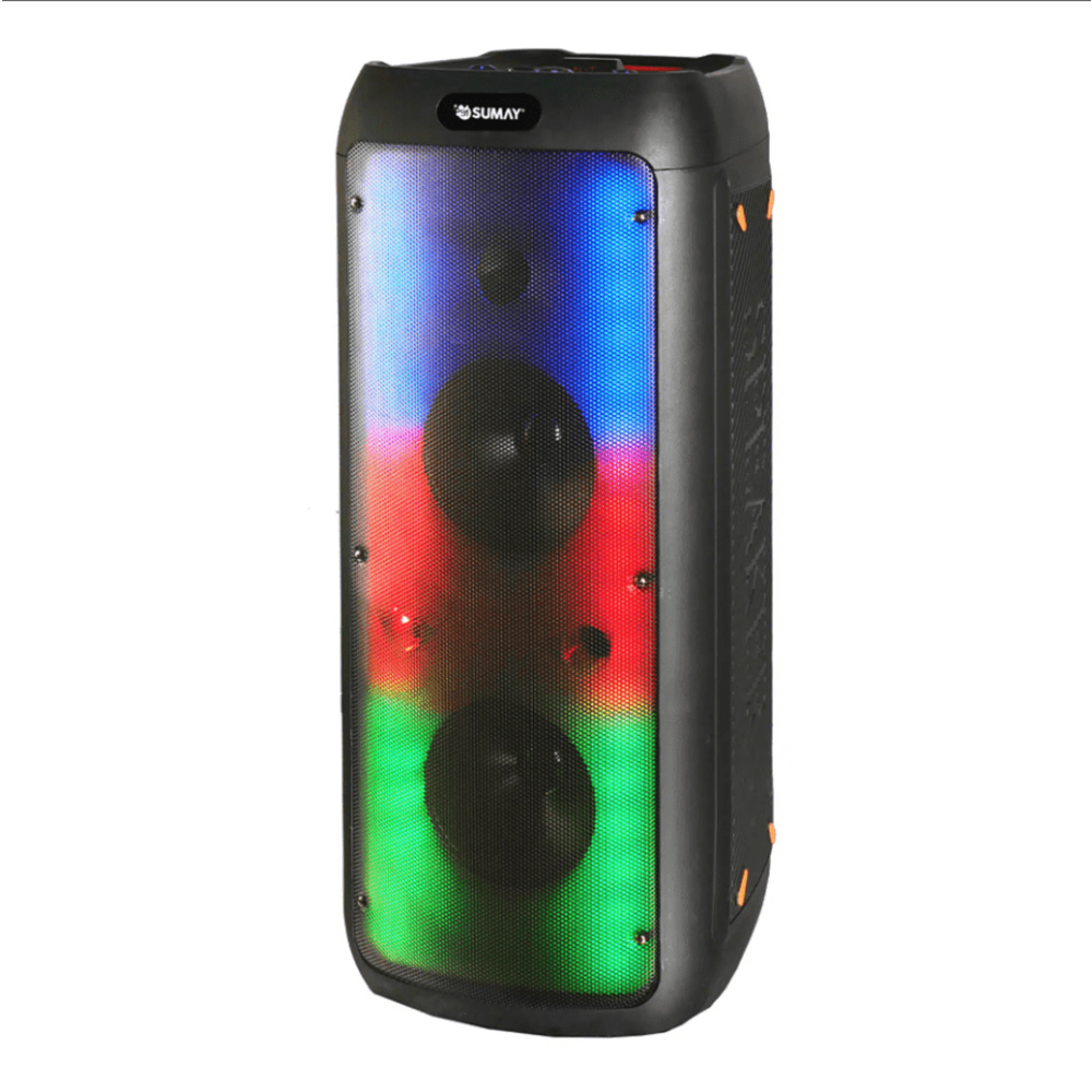 Caixa De Som Sumay 800w Rms Light Box KaBuM