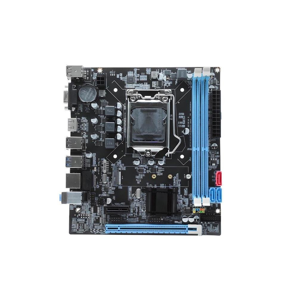 Placa Me B75 1155 Brx C Caixa Box Lan KaBuM