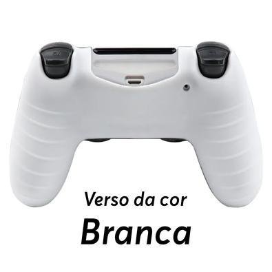 Capa Capinha Case Skin Para Controle De PS4 Playstation 4 Cor Branco