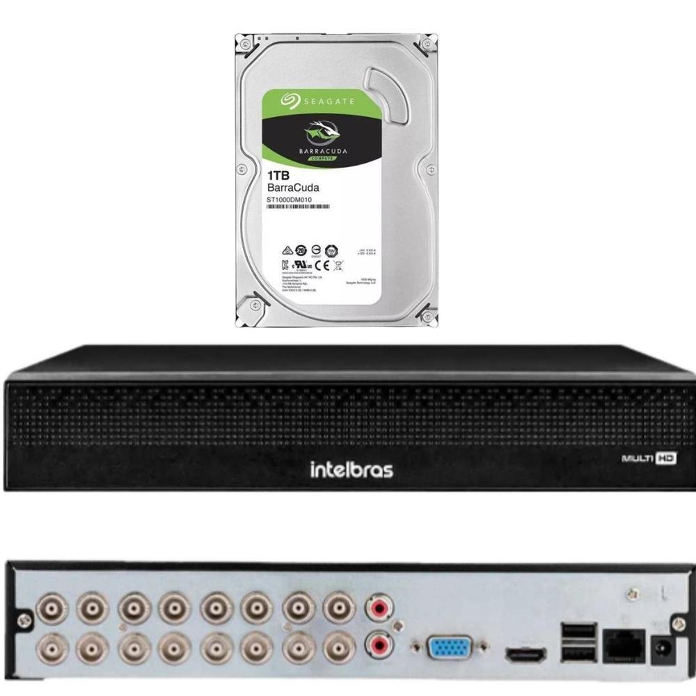 Dvr Gravador Intelbras 16 Canais HD 1tb KaBuM