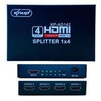 Splitter Knup HDMI 1x4 Divisor De Vídeo KaBuM