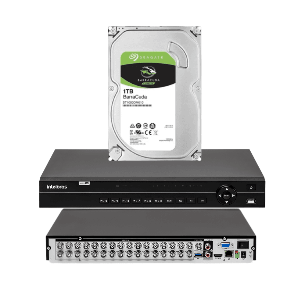 Dvr Gravador Intelbras 32 Canais HD 1tb KaBuM