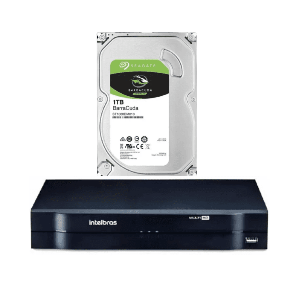 Dvr Gravador Intelbras 4 Canais HD 1tb KaBuM