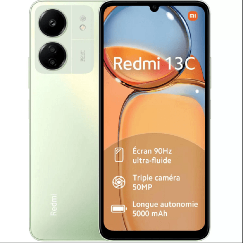 Smartphone Xiaomi Redmi 13c 128GB 4GB Verde KaBuM