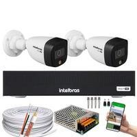 Kit Intelbras 2 Câmeras Multi HD IR KaBuM