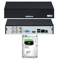 Kit Intelbras Gravador Vídeo HD 3TB KaBuM