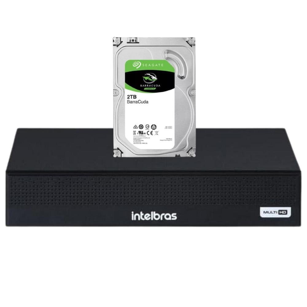 Kit Intelbras DVR Mhdx 3008c HD 2TB KaBuM