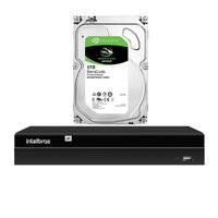 Kit Intelbras NVR Nvd 1408 HD 3TB KaBuM