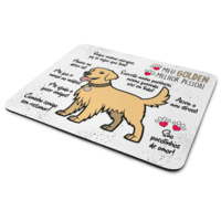 Mouse Pad Dog Meu Golden Melhor Pessoa KaBuM