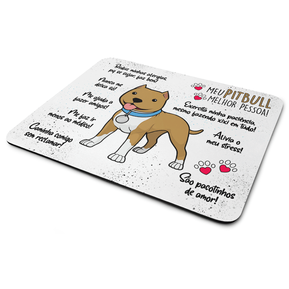 Mouse Pad Dog Meu Pitbull KaBuM