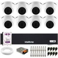 Kit 8 Câmeras Intelbras Vhl 1120 D Hdcvi Lite Hd