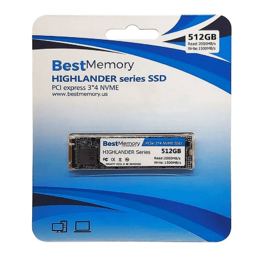 SSD Pci Express M2 Nvme 512GB Bestmemory KaBuM