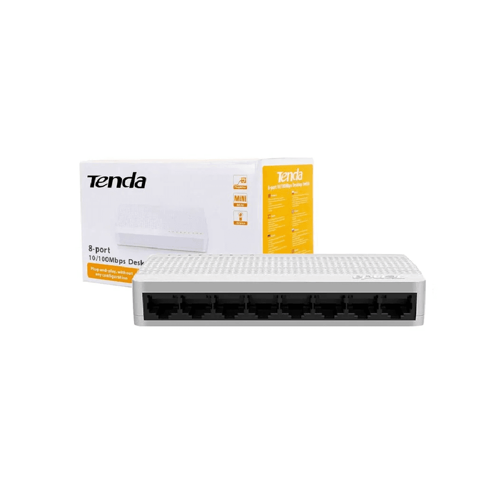 Switch Tenda 10100mbps Ethernet 8 Portas KaBuM