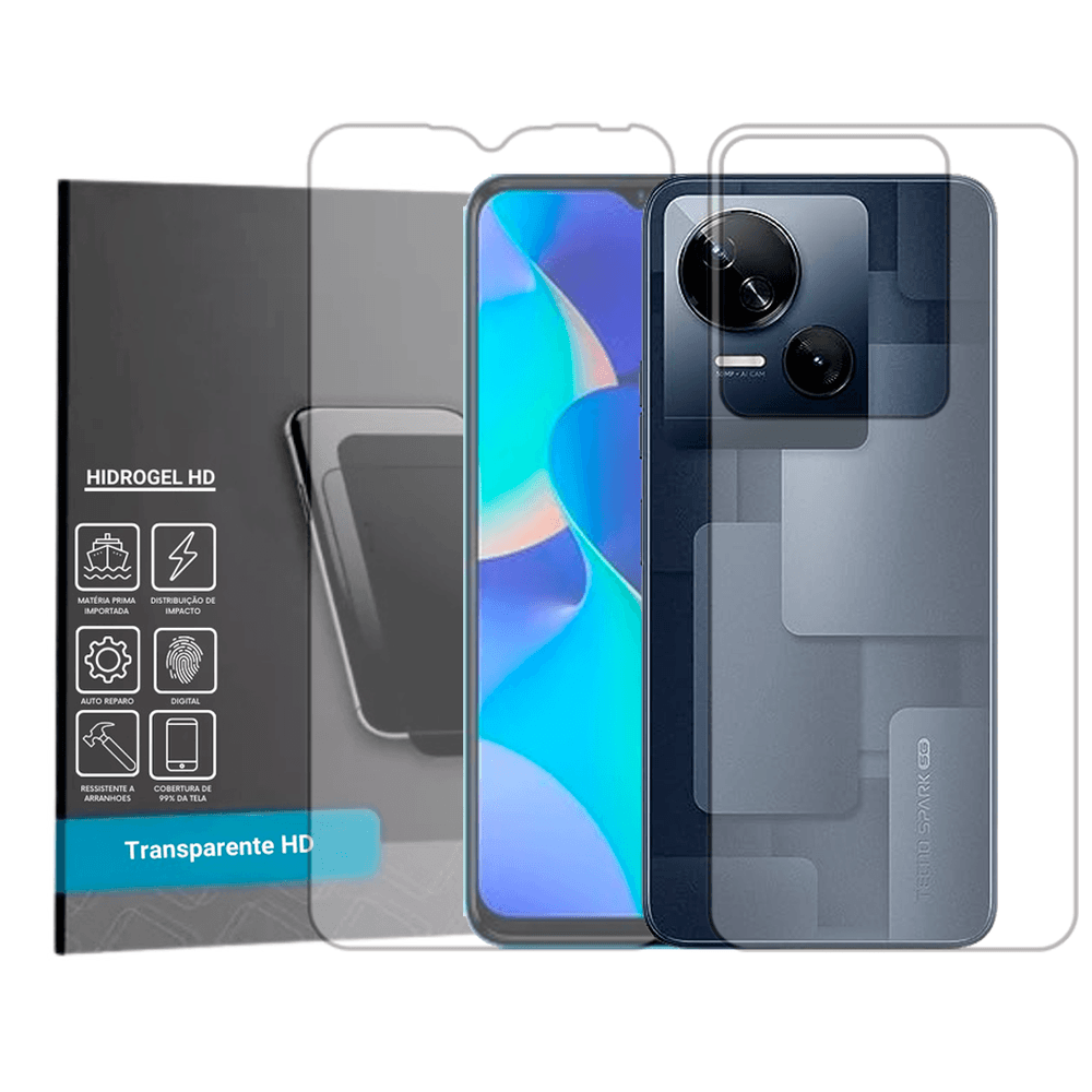 Película Gr Frente e Verso Tecno Spark 10 5G