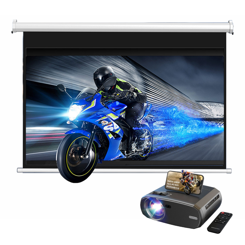 Kit Tela De Projeço Retratil 100pol Projetor