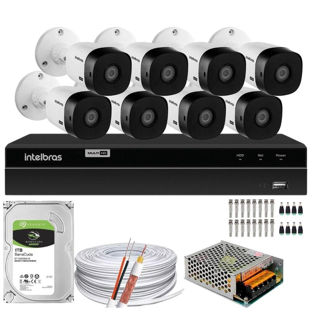 Kit Cftv Monitoramento Intelbras 1208 KaBuM