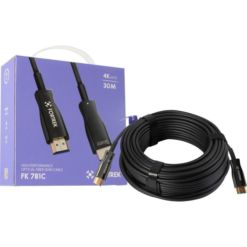 Cabo HDMI Fortrek Fibra Óptica 4k KaBuM