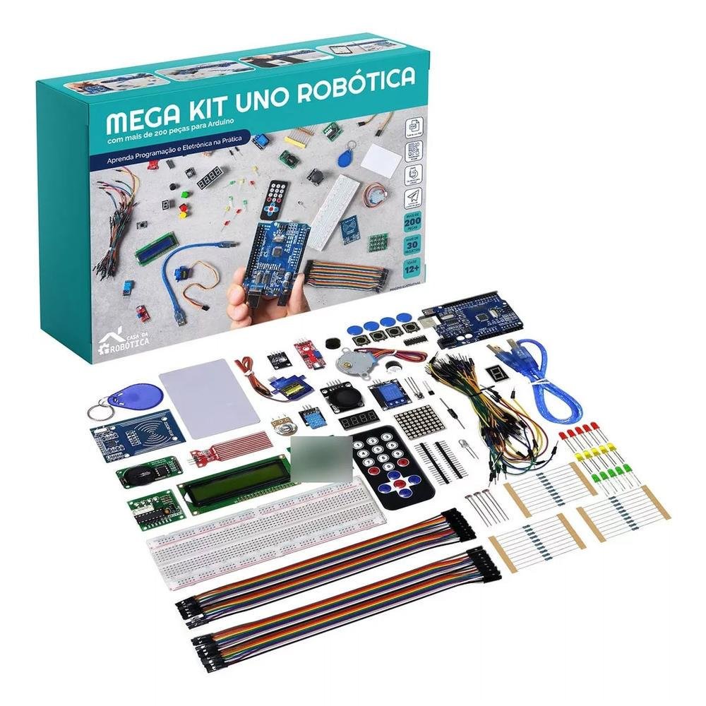 Kit Casa da Robótica Arduino Uno 200 Peças KaBuM